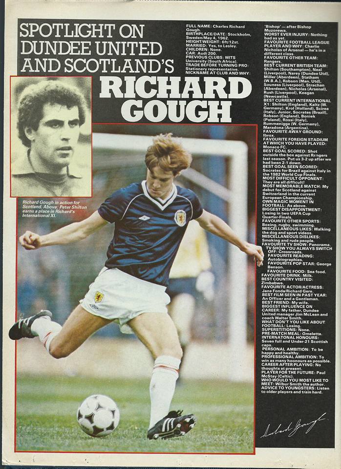 Spotlight on Richard Gough – The Scotland Epistles Football Magazine