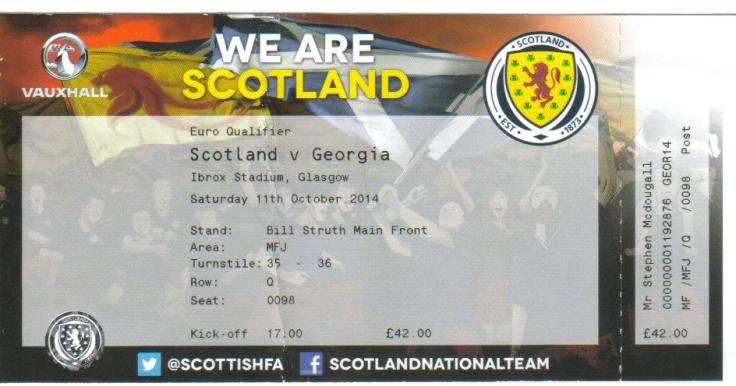Ticket Stubs – The Scotland Epistles Football Magazine
