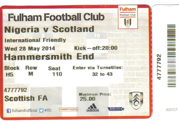 Ticket Stubs – The Scotland Epistles Football Magazine