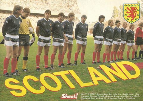 Scotland line-up 15th October, 1986 – The Scotland Epistles Football ...
